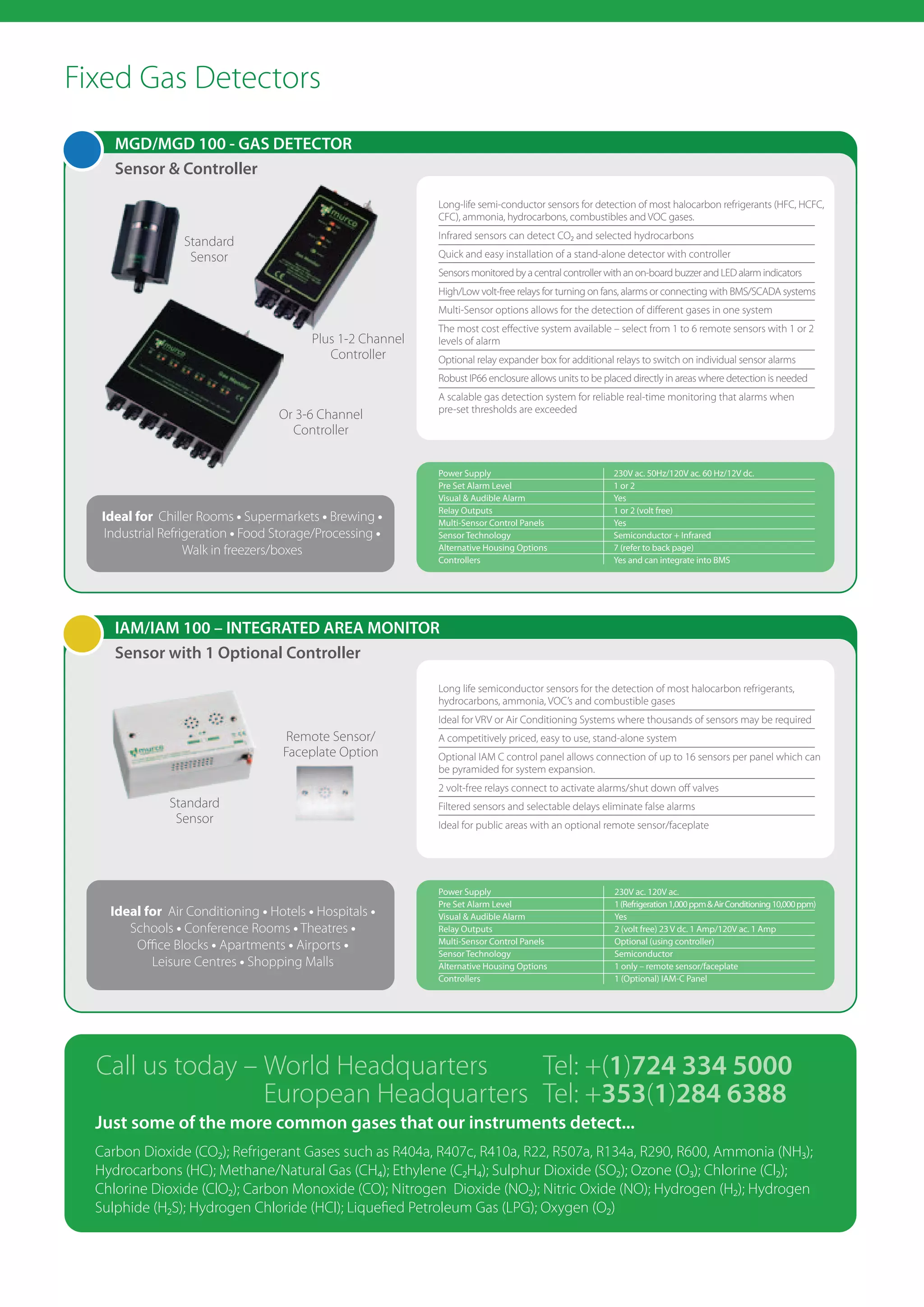 Murco - Gas Detection (Refrigerant Gas Leak Detectors & Sensors ...