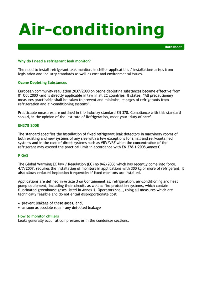 Murco Fixed Gas Detectors - Data Sheet | PDF