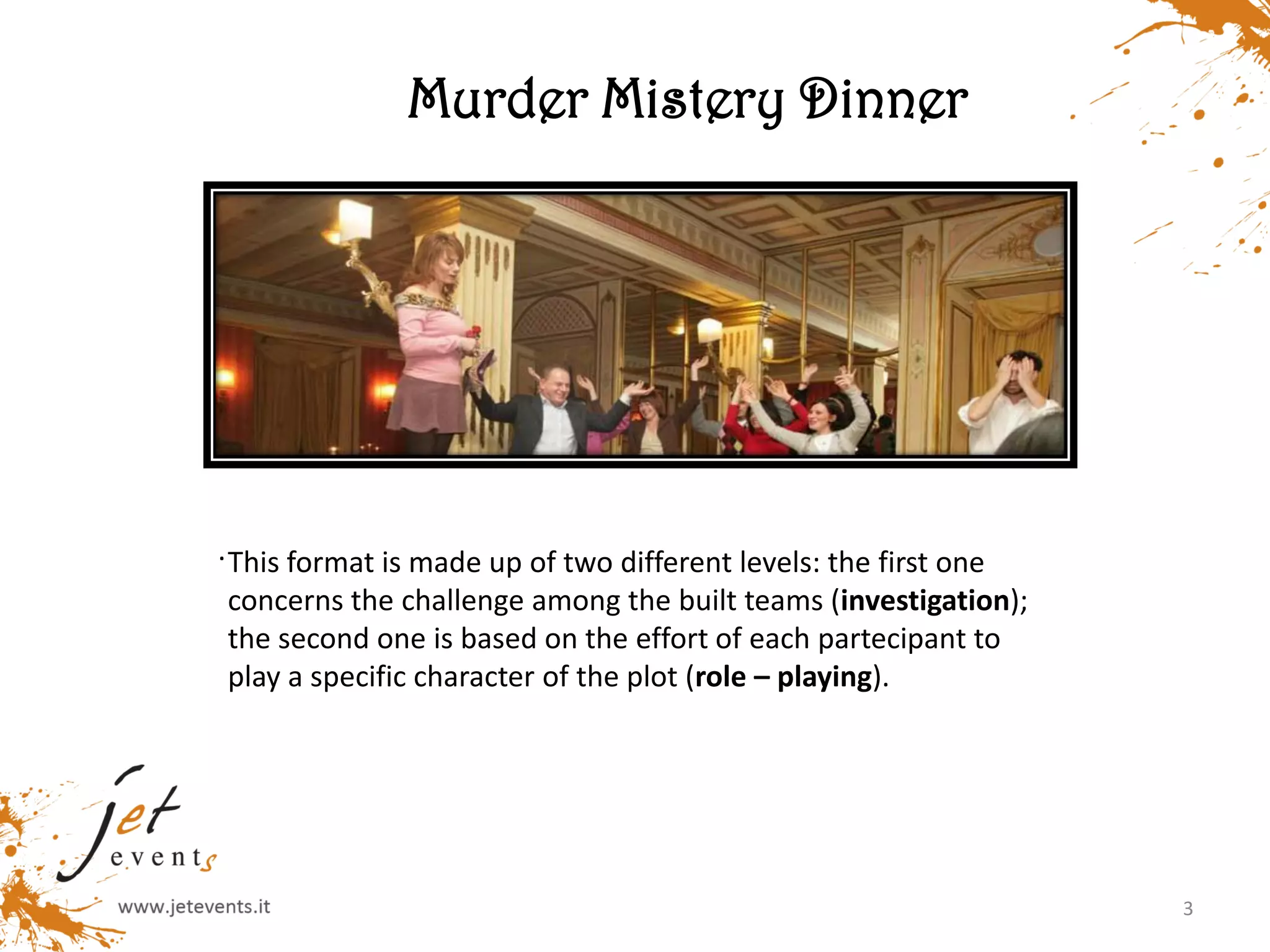 Murder mistery dinner | PPT