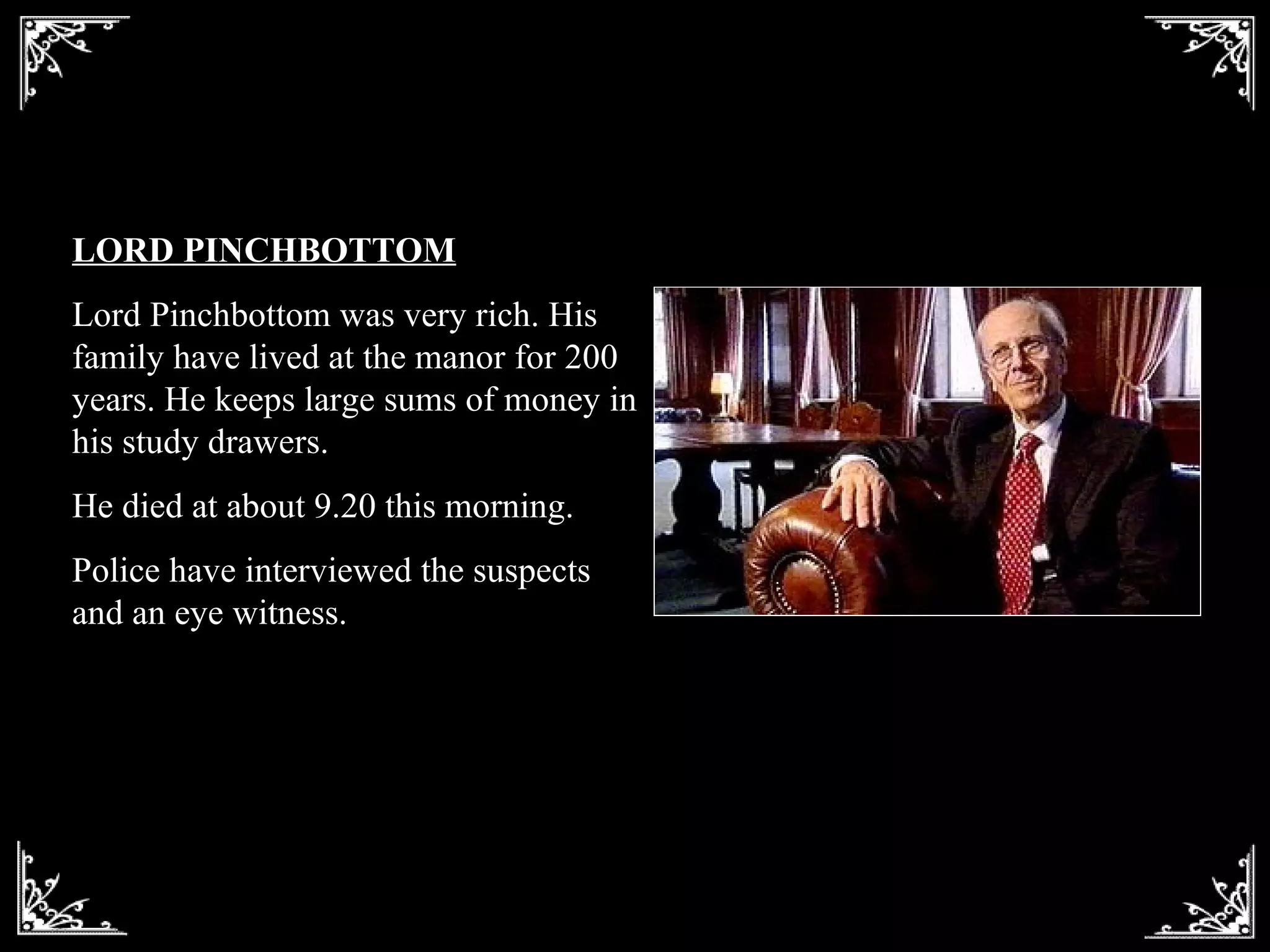 Murder mystery | PPT