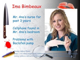 Murder mystery | PPTX | Medical Health