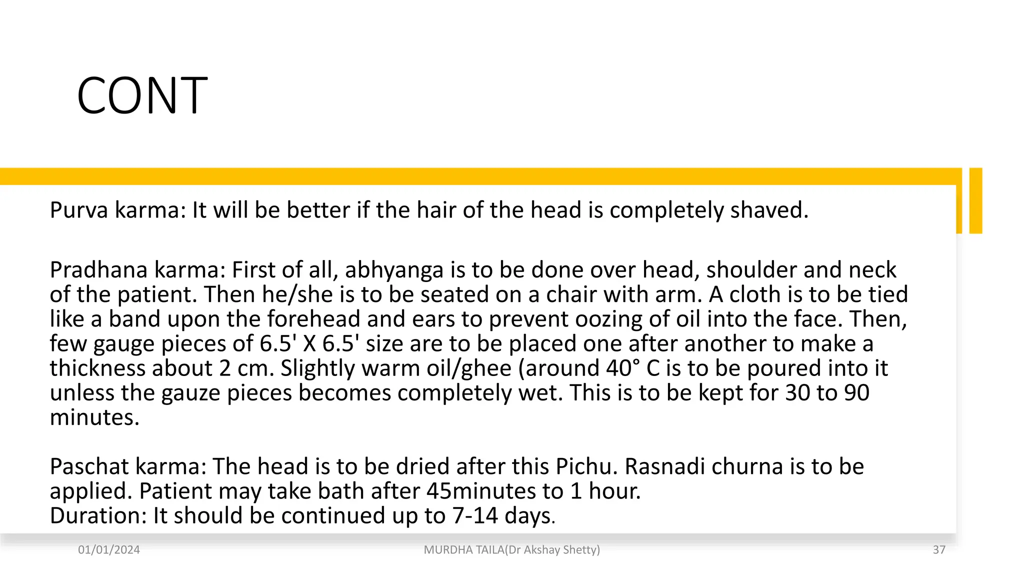 Murdha taila/Murdhini taila.pptx by Dr Akshay | PPTX