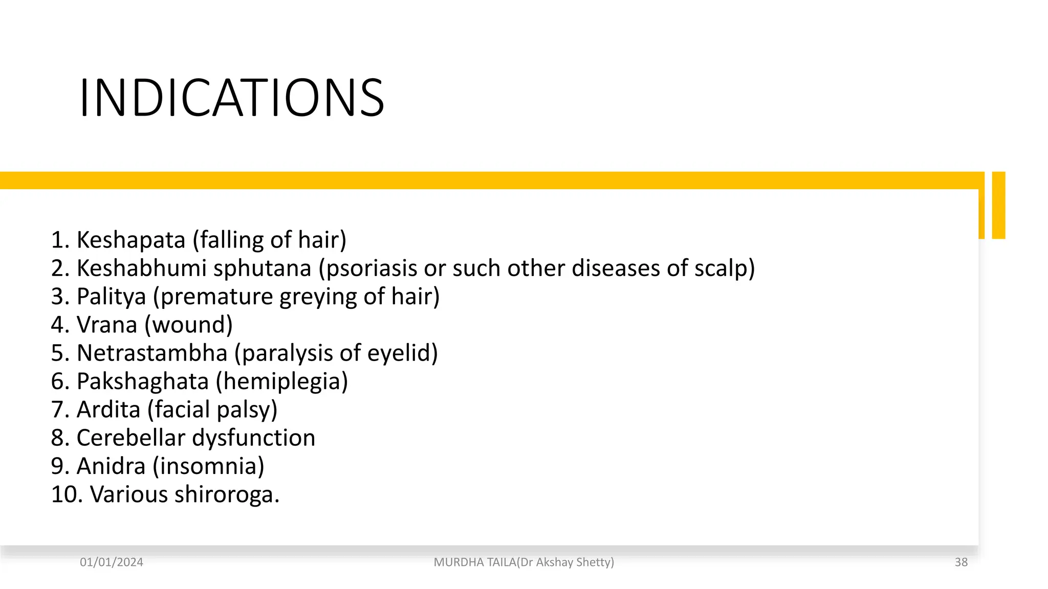 Murdha taila/Murdhini taila.pptx by Dr Akshay | PPTX