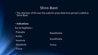 Murdhni Taila | PPTX