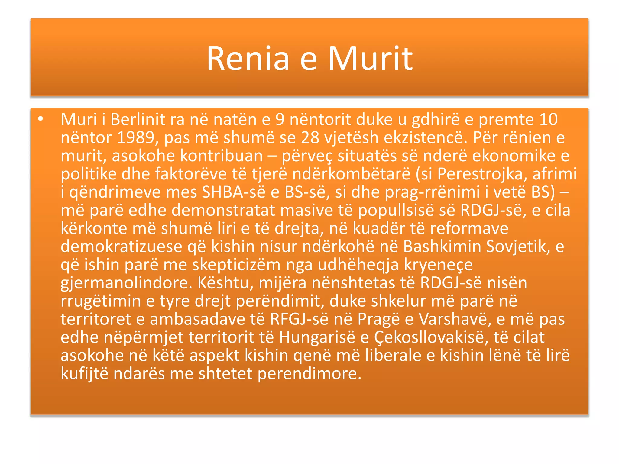 Muri i berlinit, | PPTX