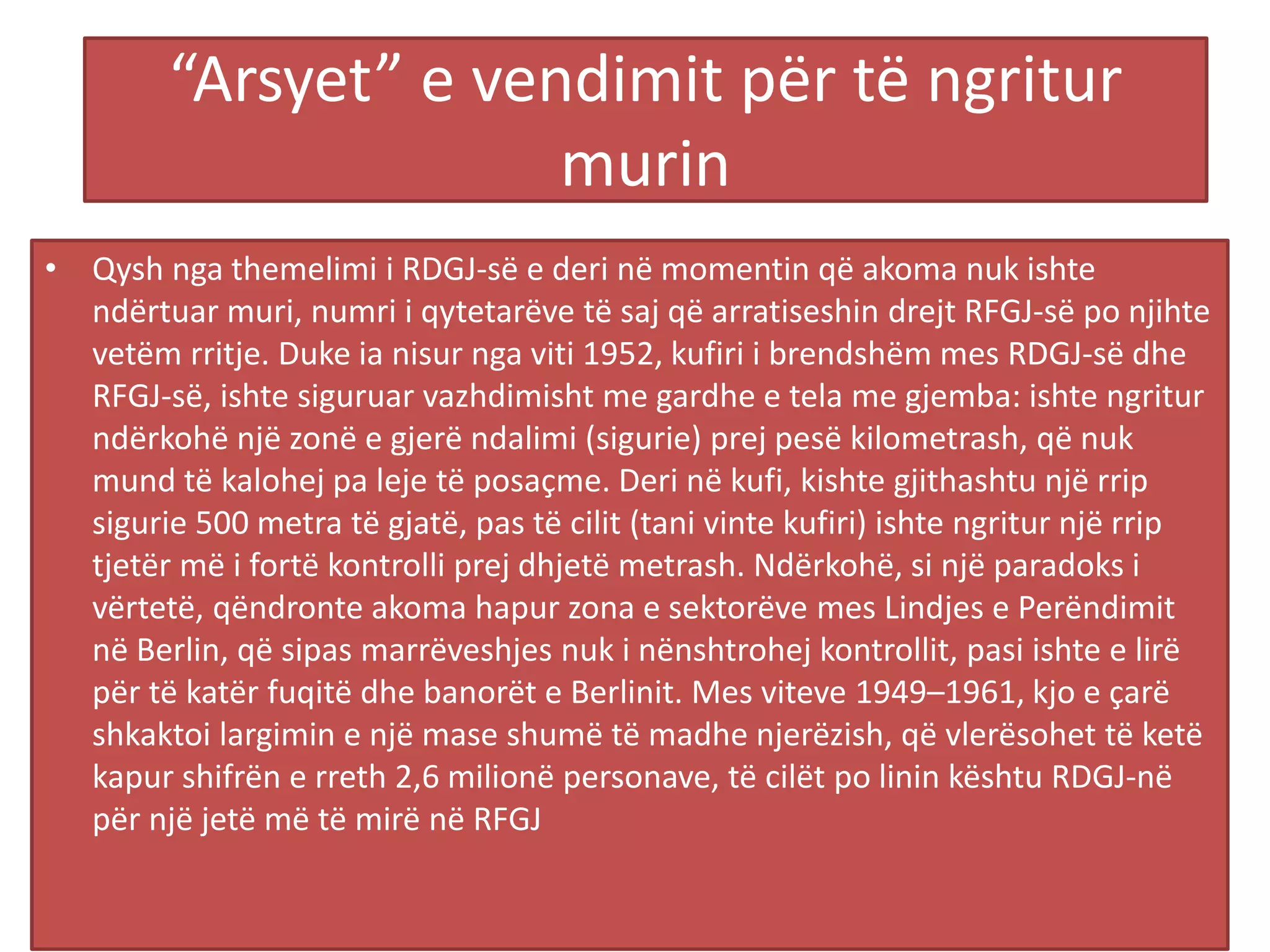 Muri i berlinit, | PPTX