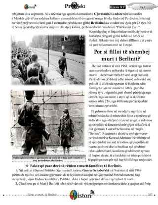 Shembja e Murit të Berlinit (klasa XIB ) | PDF
