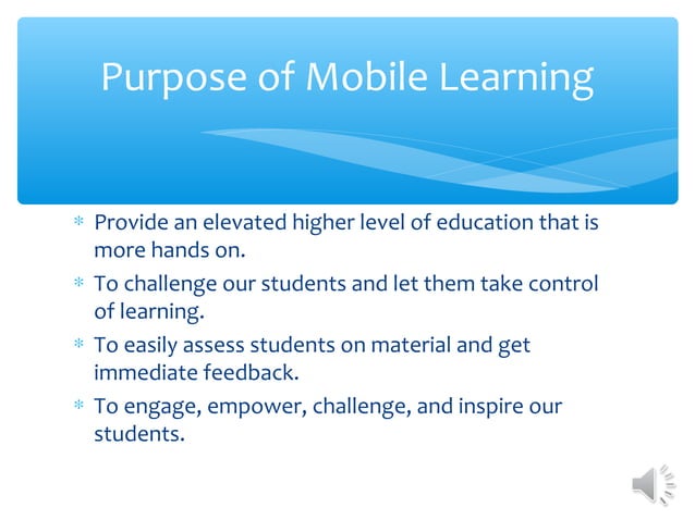 Literature Review- Why Mobile Learning? | PPT