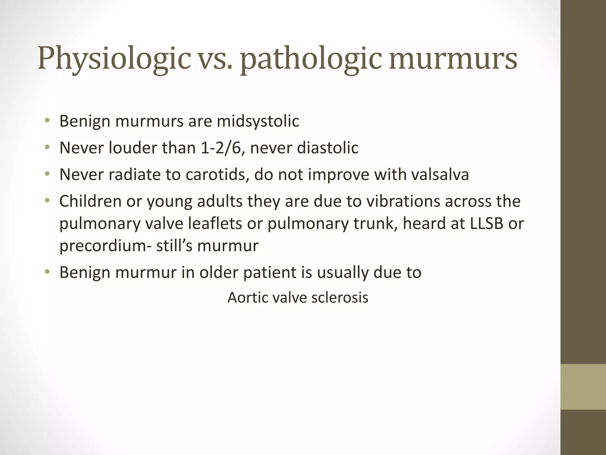 Cardiac murmurs | PPTX