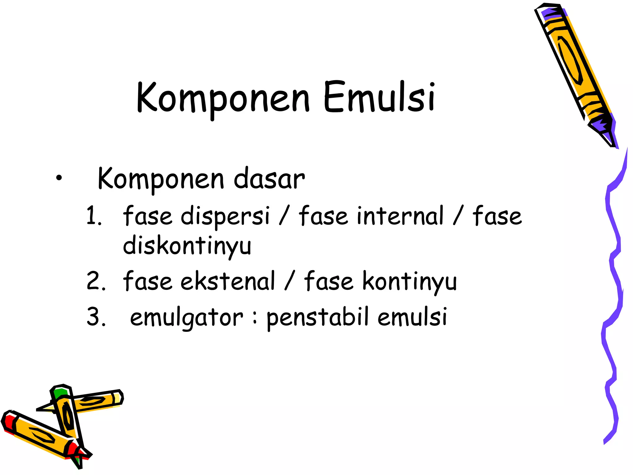 Murni lasari, emulsi | PPT