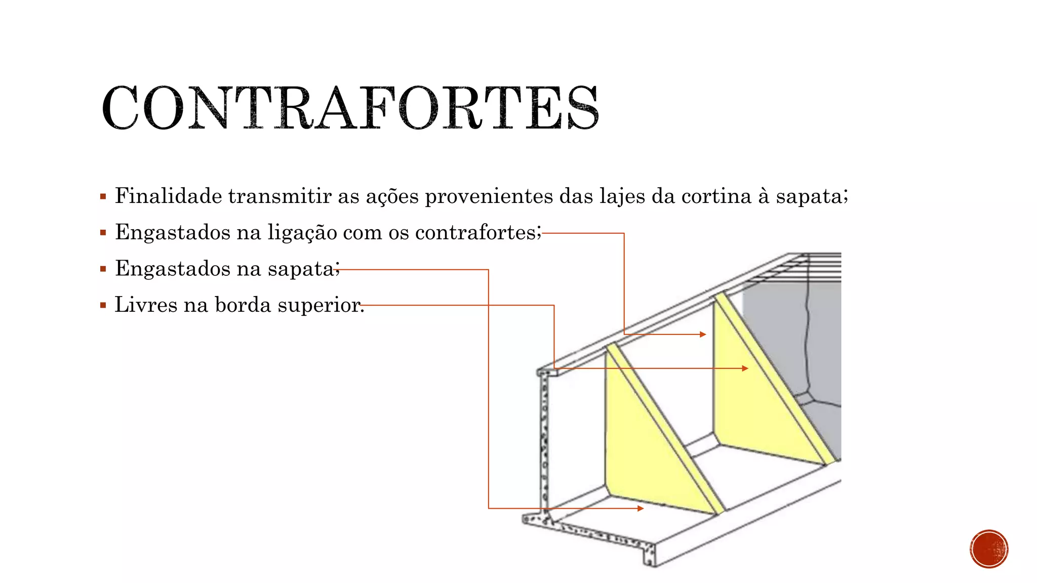 Muro de arrimo com contraforte | PPTX