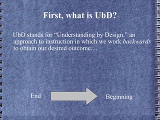 Using UbD to Train University Professors to Use iclickers in the ...