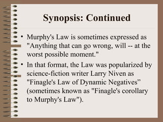 Murphy law ppt jack | PPT