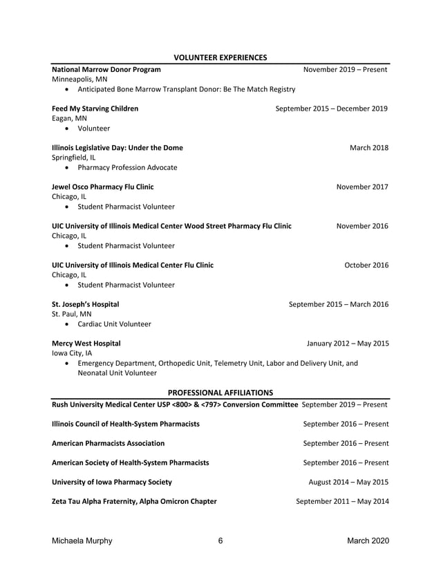 Murphy_Michaela_CV_3.2020_li | PDF