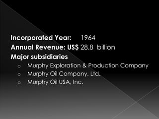 Murphy oil | PPTX