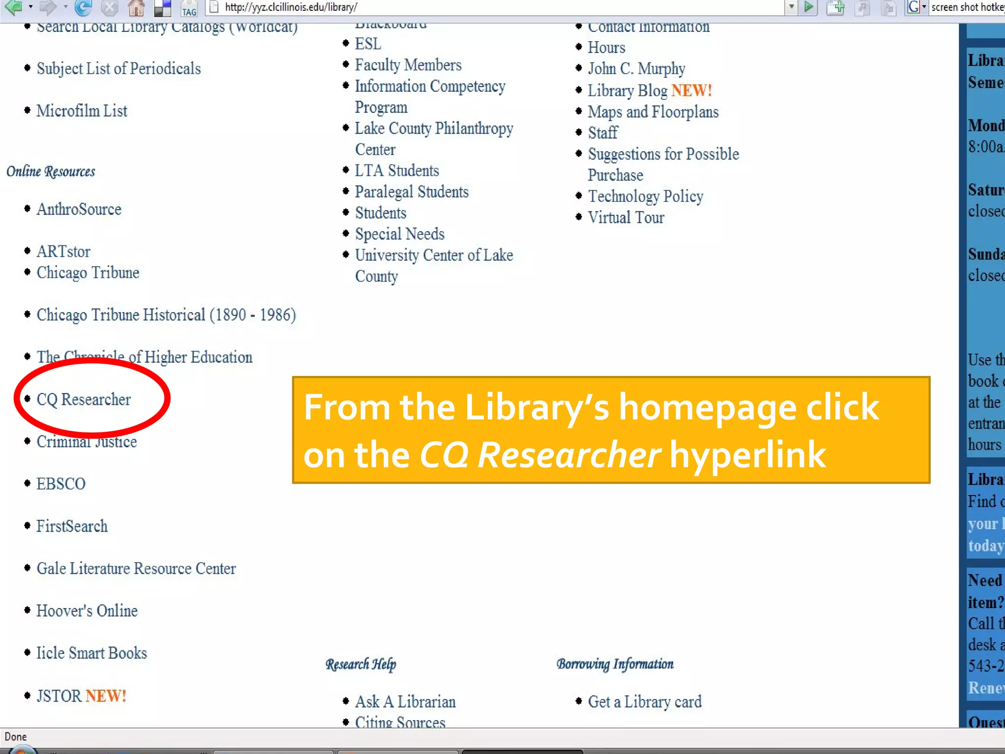 Intro to CQ Researcher powerpoint | PPT | Educational Assessment ...