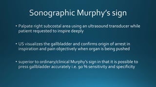 MURPHY'S SIGN of cholecystitis/gallbladder: sign of acute or chronic ...
