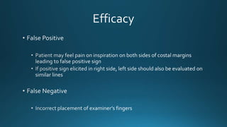 MURPHY'S SIGN of cholecystitis/gallbladder: sign of acute or chronic ...