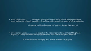 MURPHY'S SIGN of cholecystitis/gallbladder: sign of acute or chronic ...