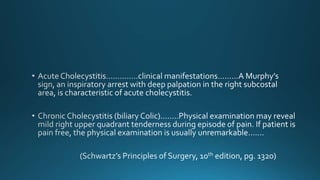 MURPHY'S SIGN of cholecystitis/gallbladder: sign of acute or chronic ...