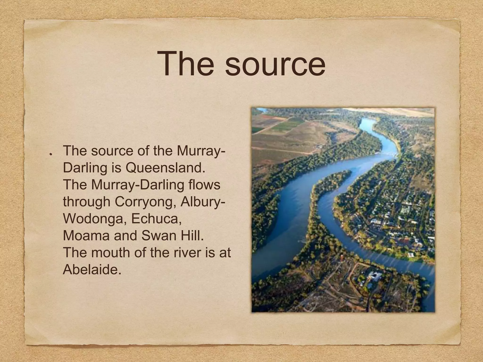 The Murray Darling River | PPTX