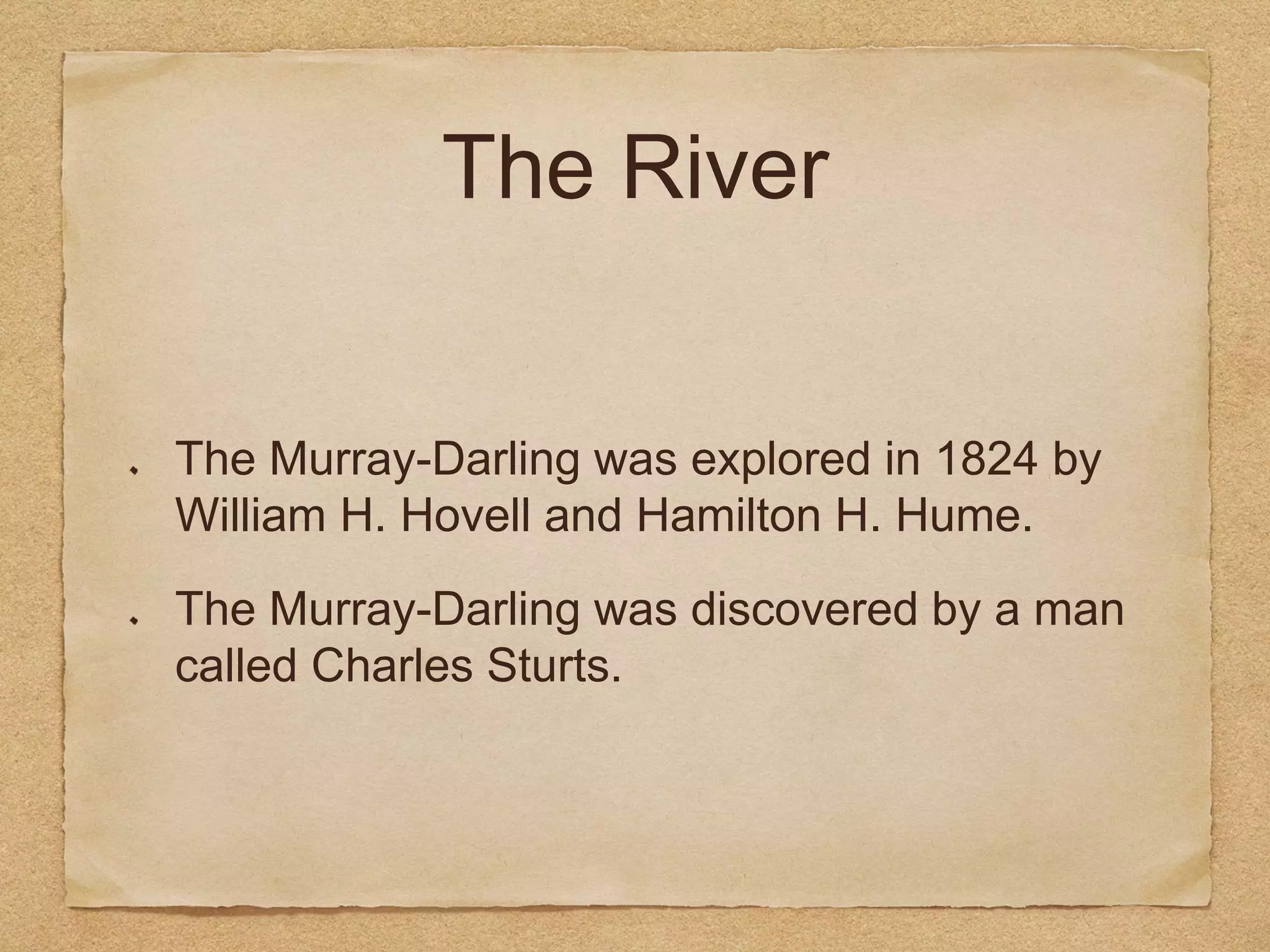 The Murray Darling River | PPTX