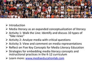 Analyzing Media Representations | PPTX