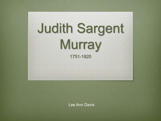 Murray's equality of sexes | PPTX