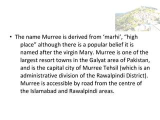 Murree - Pakistan | ODP