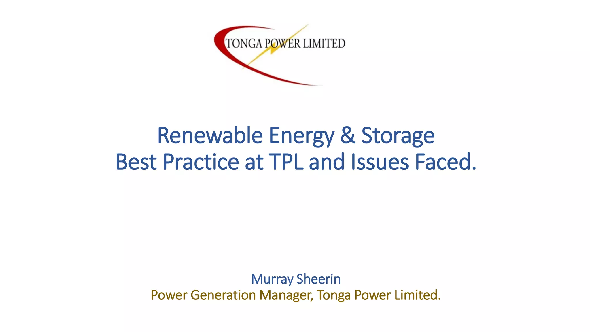 Murrray sheerin-renewable-energy-storage-best-practice-at-tpl-and ...