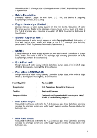 CV FOR THE POST OF MECHANICAL ENGINEER | DOC