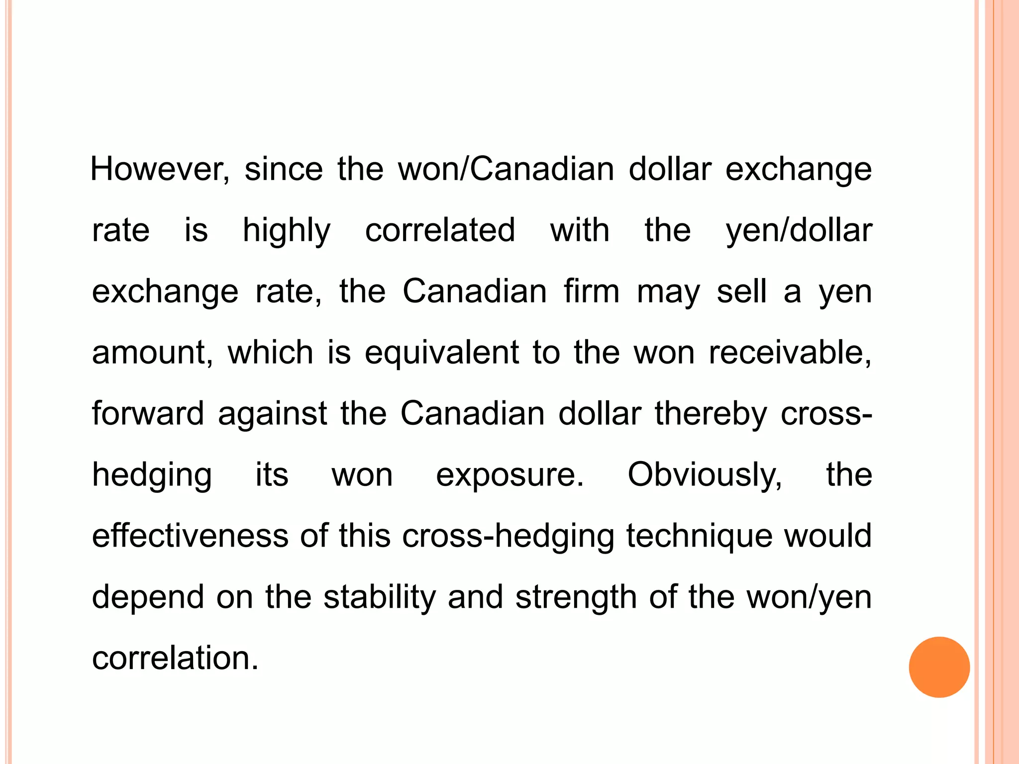 Cross hedging minor currency exposure | PPTX