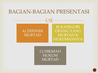 Murtad - Fiqh IIHS | PPTX