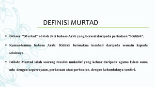 Murtad : Perbincangan Mengikut Pandangan Ulama Silam dan Ulama ...