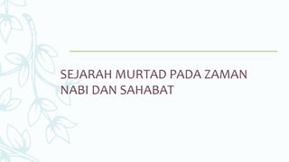 Murtad : Perbincangan Mengikut Pandangan Ulama Silam dan Ulama ...