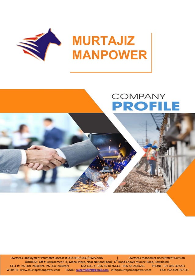 Murtajiz manpower final profile | PDF | Free Download