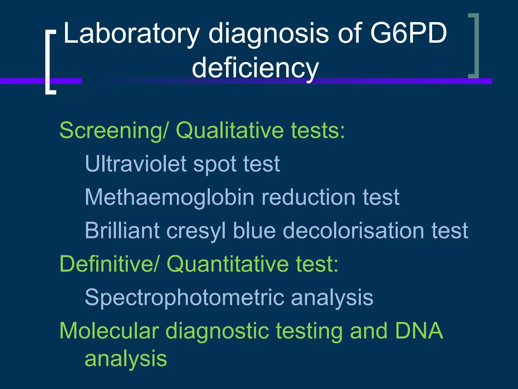 NEONATAL G-6PD DEFICIENCY | PPT