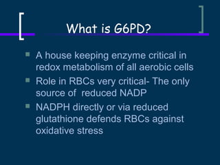 NEONATAL G-6PD DEFICIENCY | PPT