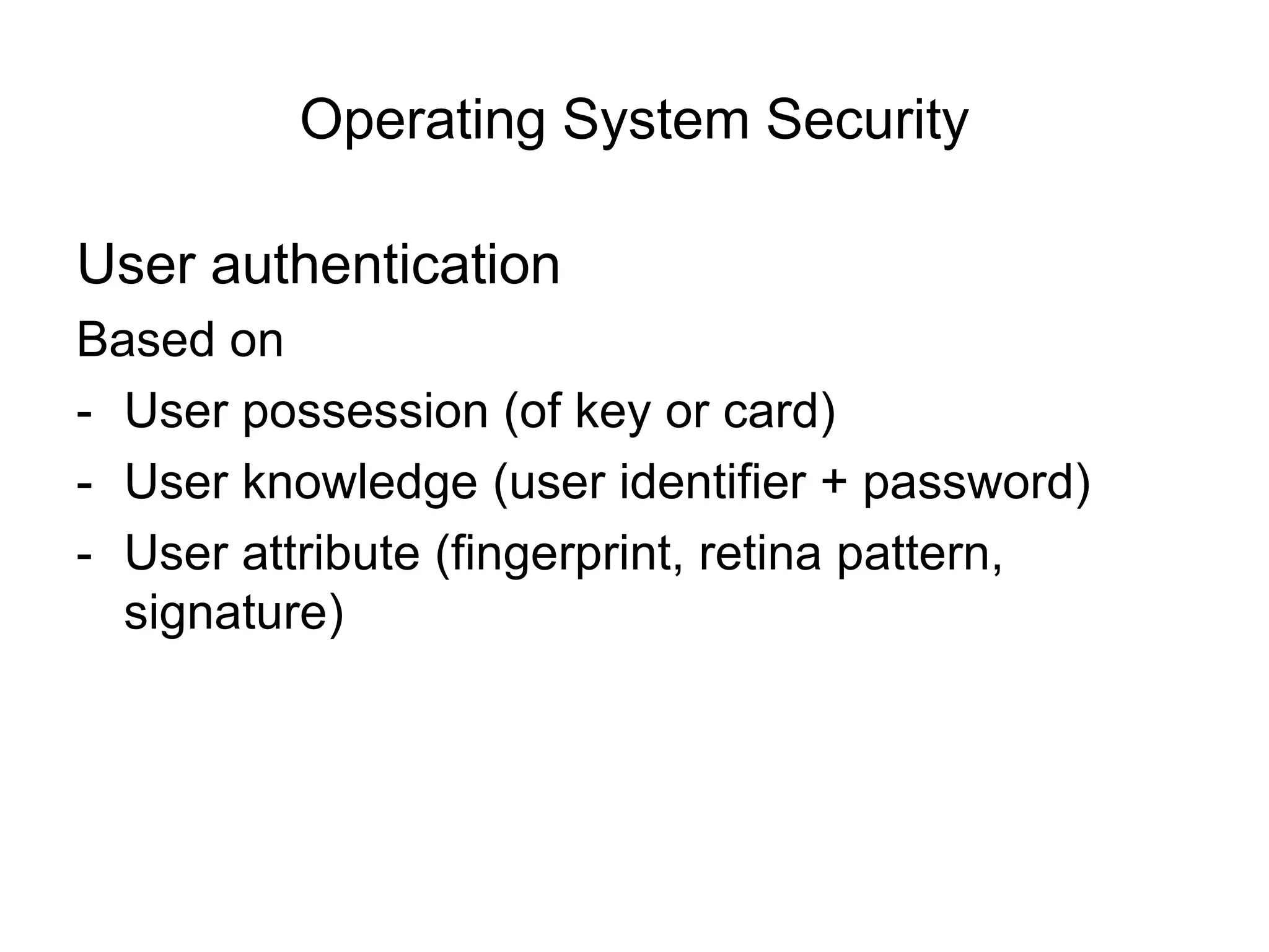 operating system Security presentation vol 2 | PPT