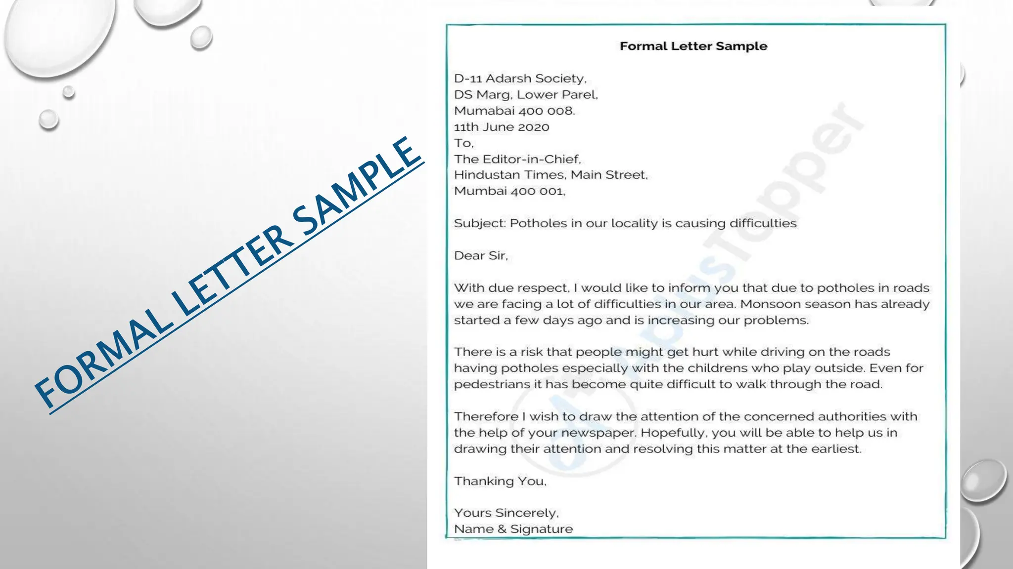 Expository writing: advanced letter writing | PPT