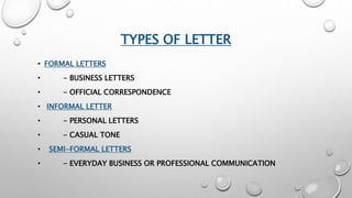 Expository writing: advanced letter writing | PPT