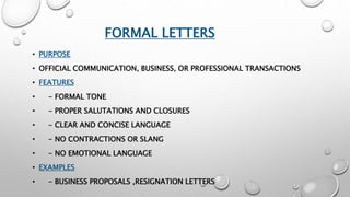 Expository writing: advanced letter writing | PPT