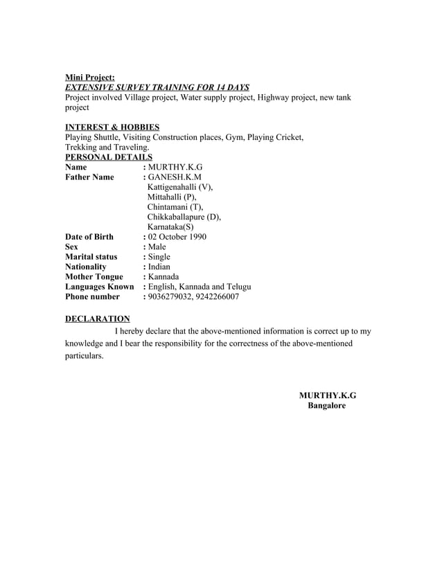 Murthy(resume) | PDF