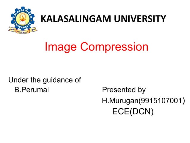 image basics and image compression | PPT