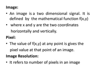 image basics and image compression | PPTX