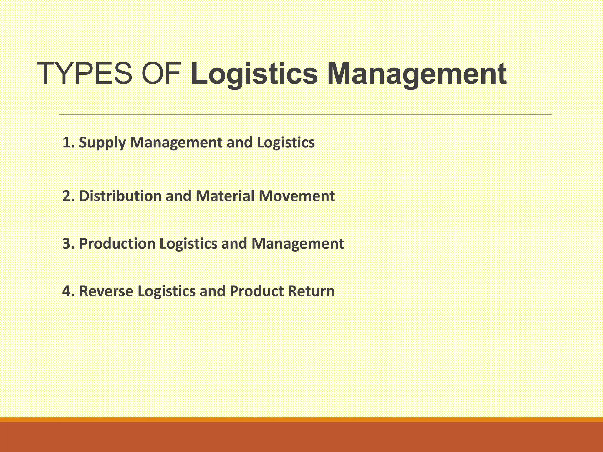 logistics management-Presentation | PPTX