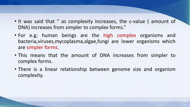 C VALUE, C VALUE PARADOX , COT CURVE ANALYSIS.pptx | Biological ...