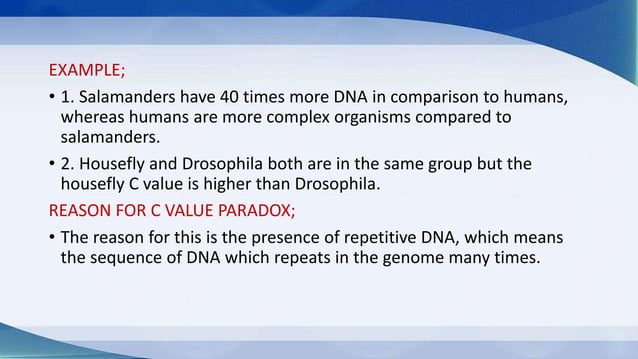 C VALUE, C VALUE PARADOX , COT CURVE ANALYSIS.pptx | Biological ...