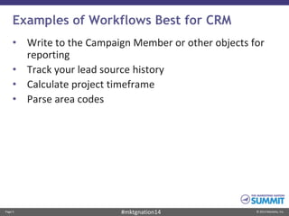 How to Leverage Workflow Rules and Formulas to Empower Your Marketing | PPT