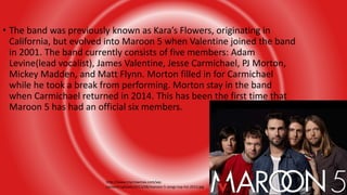 Mus 101 maroon 5 | PPT